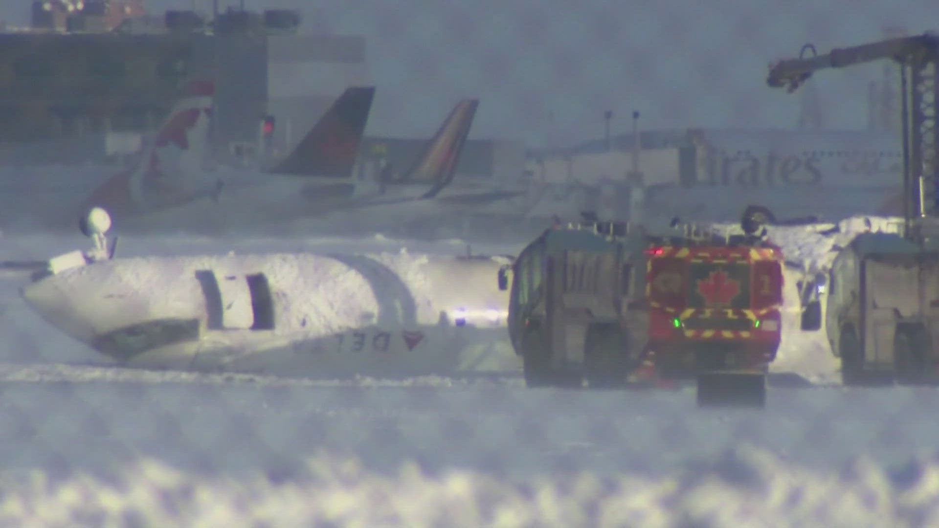 All 80 aboard Delta flight survive after jet flips upon arrival in Toronto