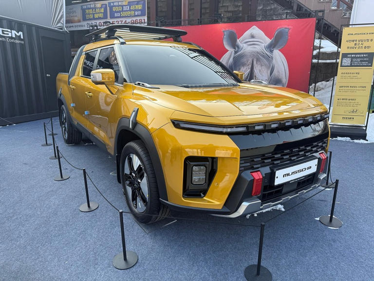 KGM Musso EV Truck Spied Testing, ICE Version Also In The Works