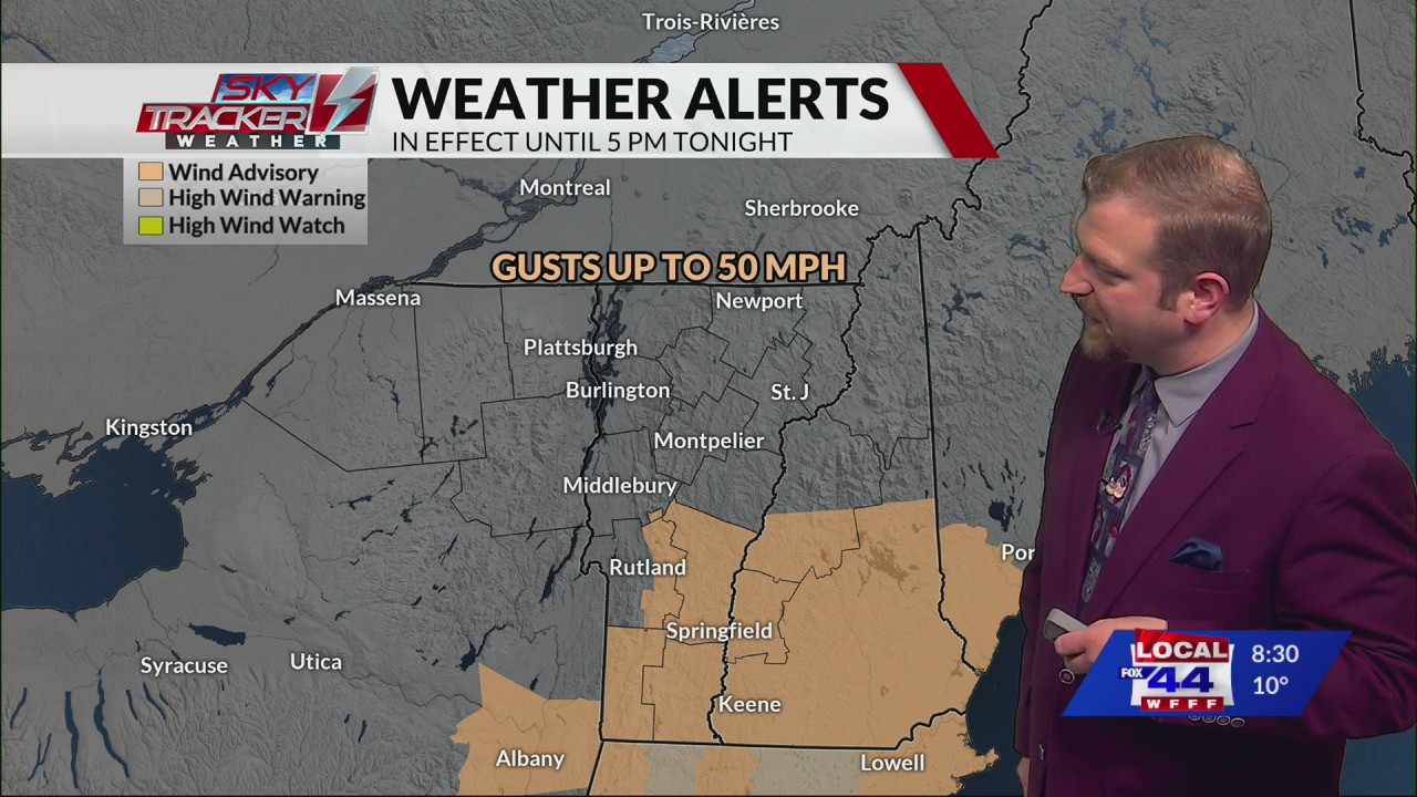 High wind alerts extended for Vermont, Upper Valley