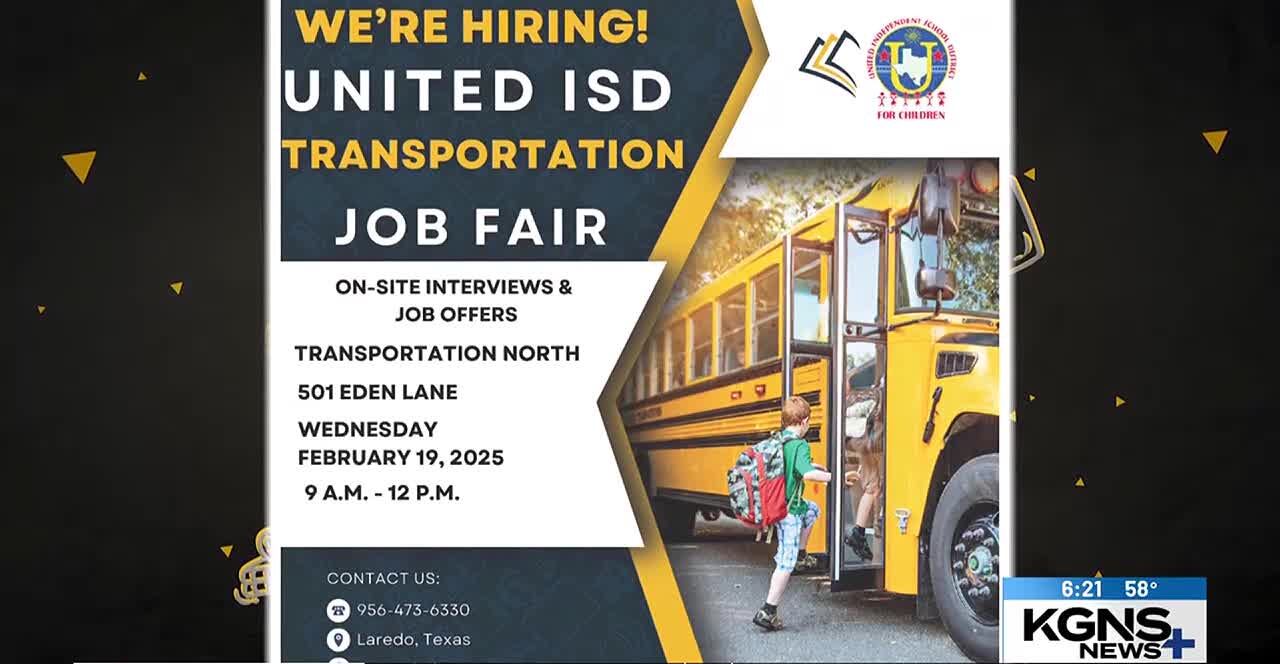 UISD Transportation Job Fair aims to hire more bus drivers