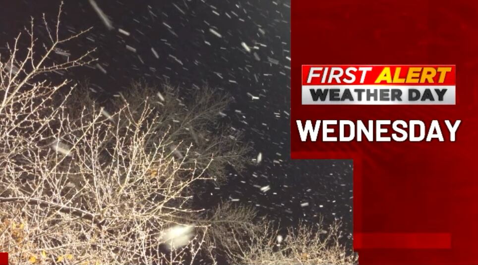 FIRST ALERT: what to expect with wintry system late Tuesday, Wednesday