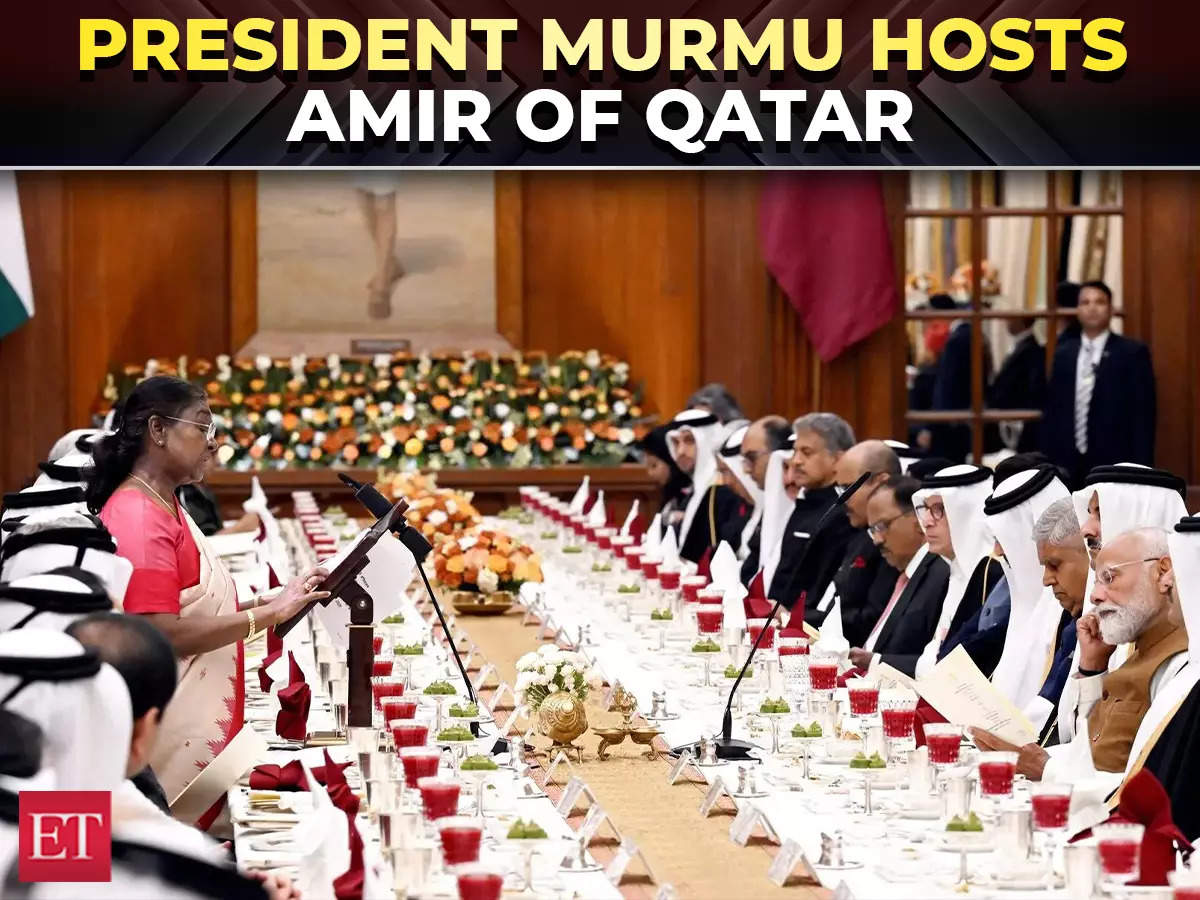 President Murmu hosts Emir Sheikh Tamim; India, Qatar aim to double annual trade in five years