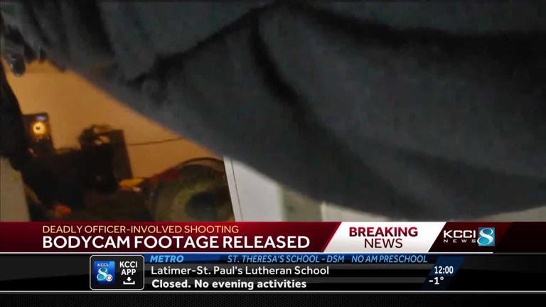 Des Moines police release body camera footage from deadly shooting
