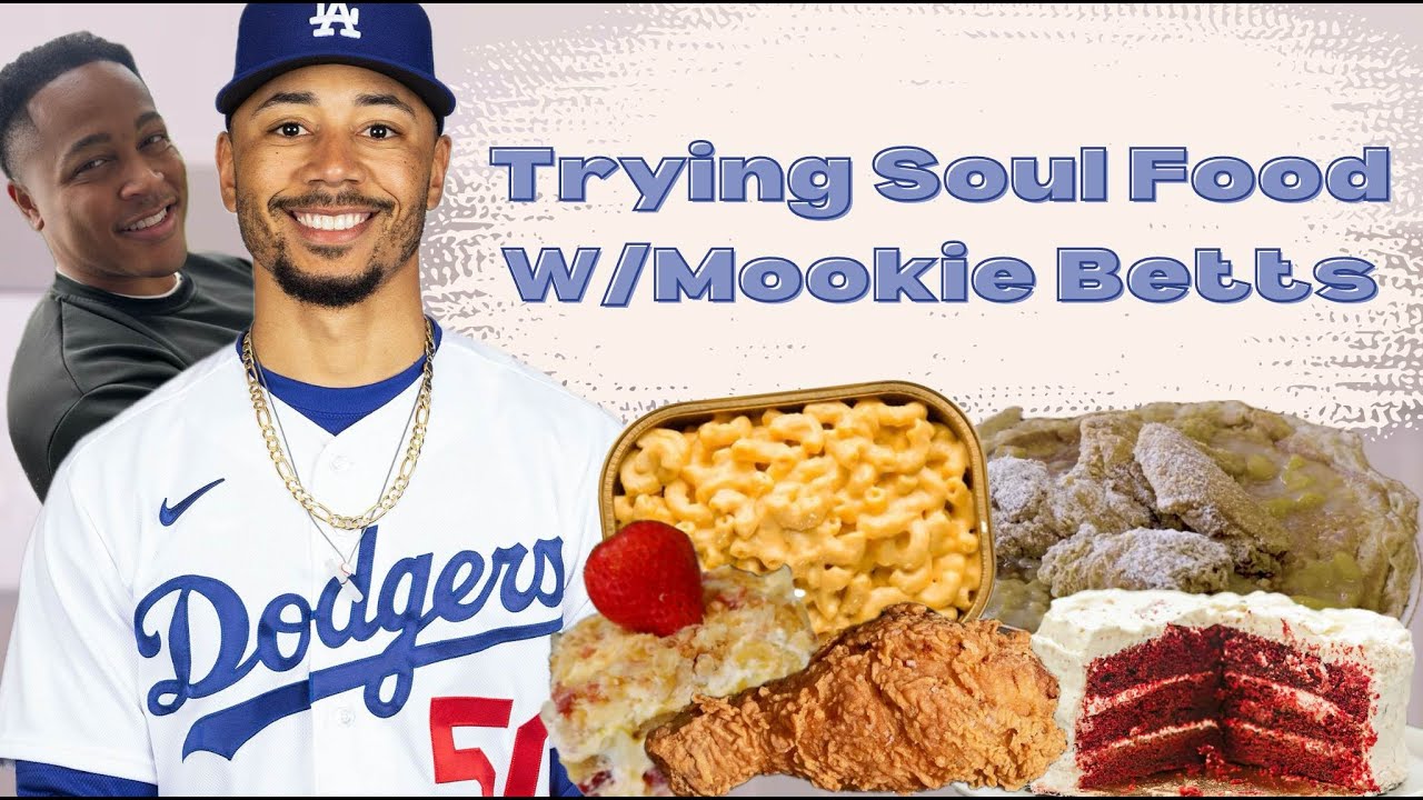 Trying the BEST Soul Food in Compton w/Mookie Betts (MLB Life, Dodgers ...