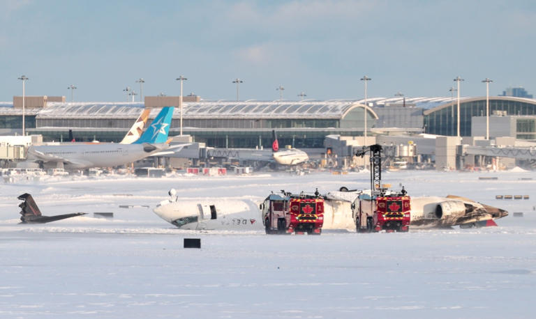 Close-Up Video of Toronto Plane Crash Shows Giant Fireball on Runway