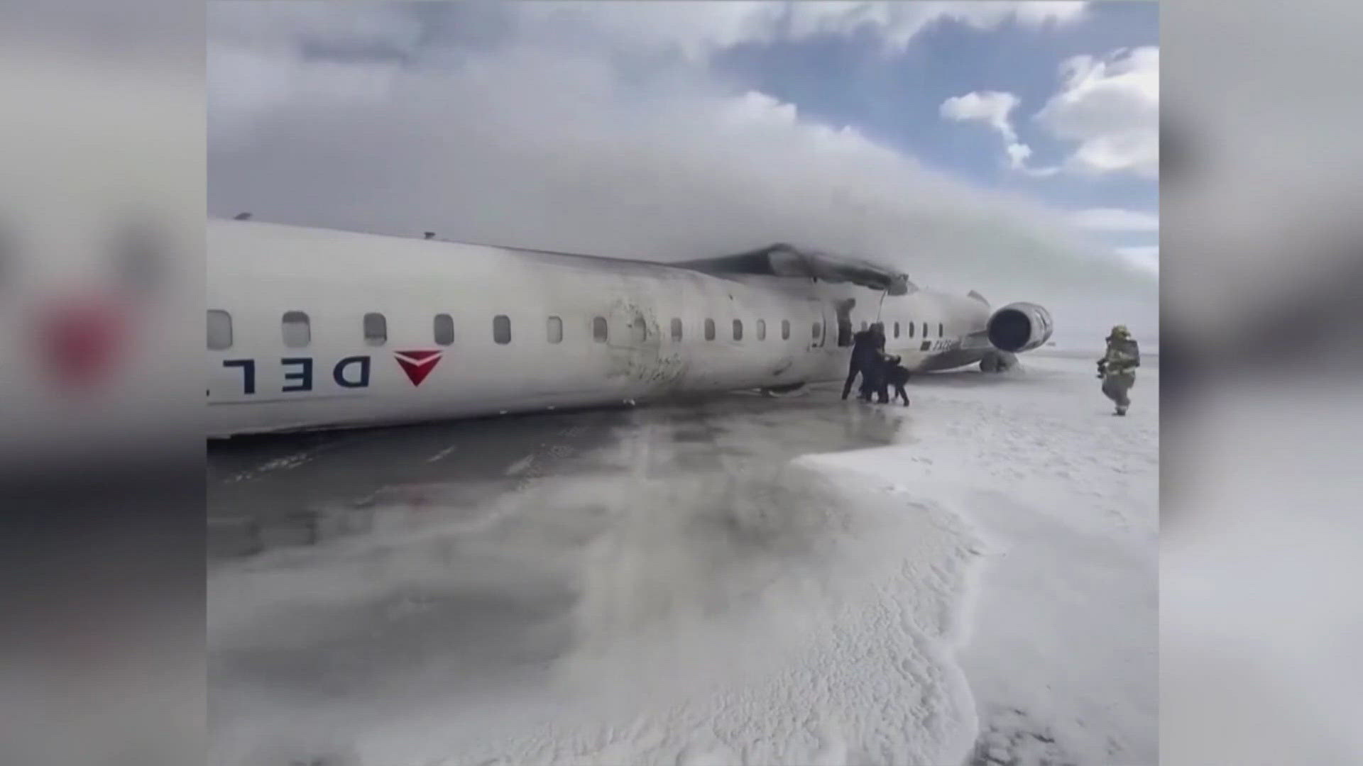 All 80 aboard Delta flight survive after jet flips upon arrival in Toronto