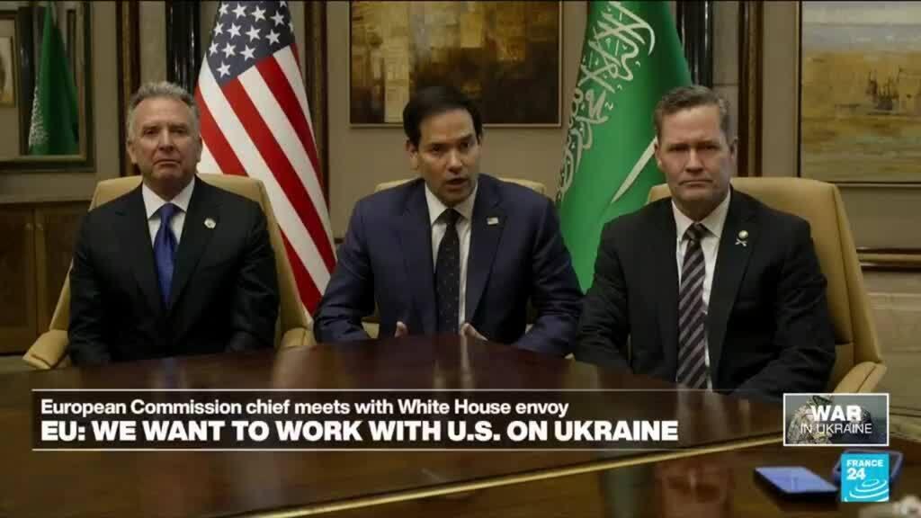 US Secretary of State Marco Rubio presser in Riyadh