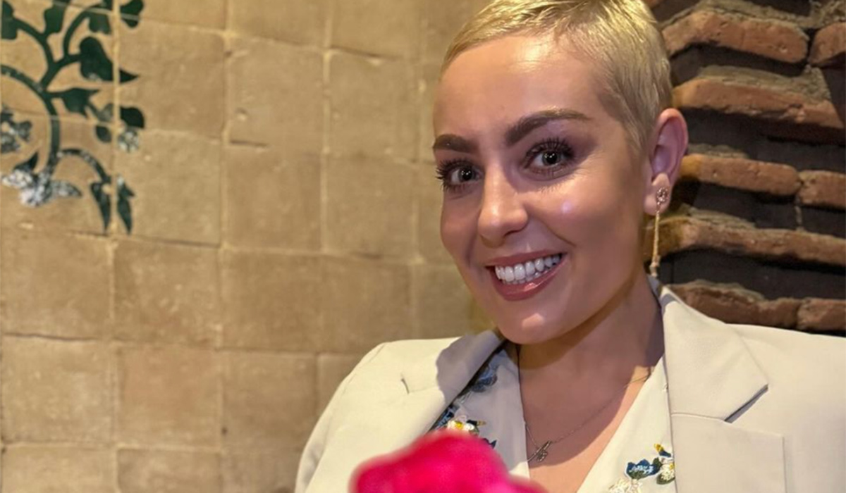 Strictly's Amy Dowden receives MBE at Buckingham Palace