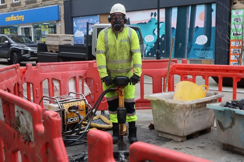 Town centre pavements damaged during major works finally repaired