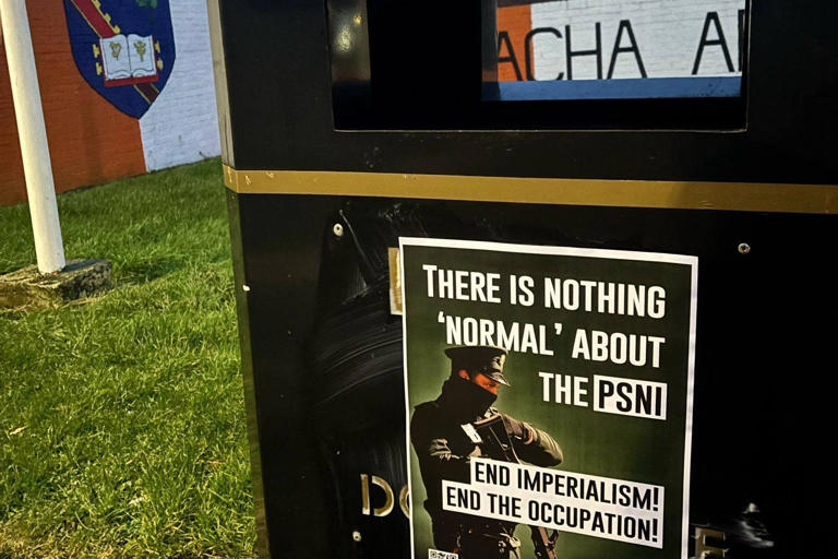 Fury as Republican group plasters Lurgan estate with anti-PSNI posters ...
