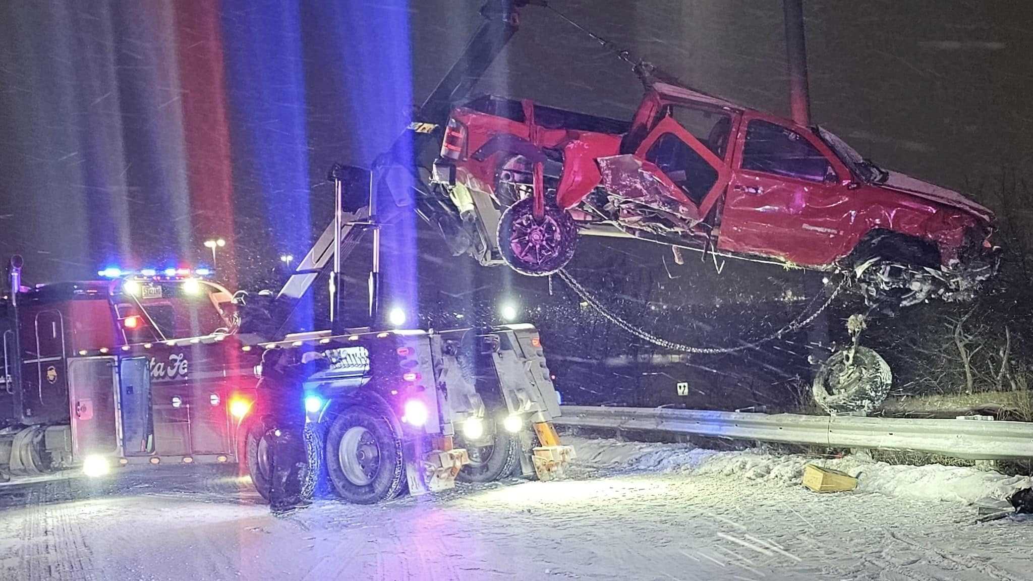 'He walked away': Kansas Highway Patrol shares photo of mangled truck ...