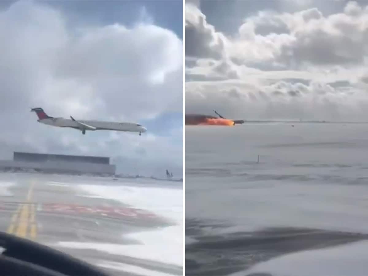 'Oh no, no, no, no, no!' Pilot footage shows the moment Delta 4819 ...