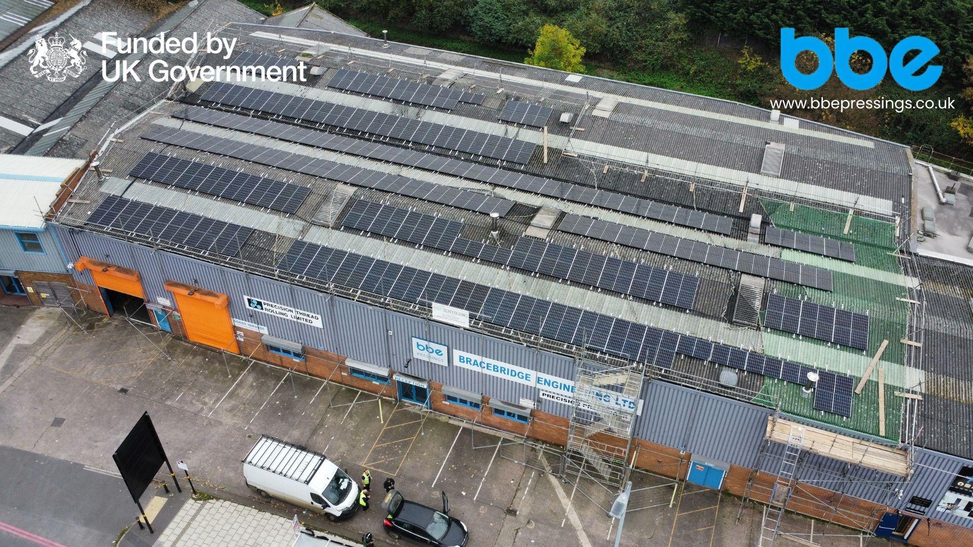 Birmingham factory powers ahead with 239-panel solar installation