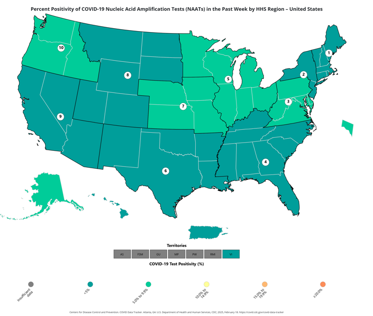 COVID Map Shows Latest Case Rates Across US