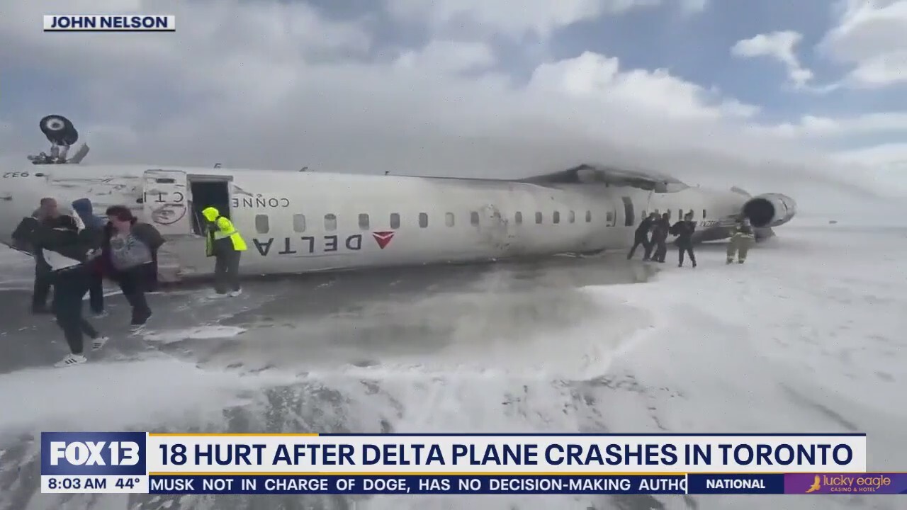 18 hurt after Delta plane crash in Toronto