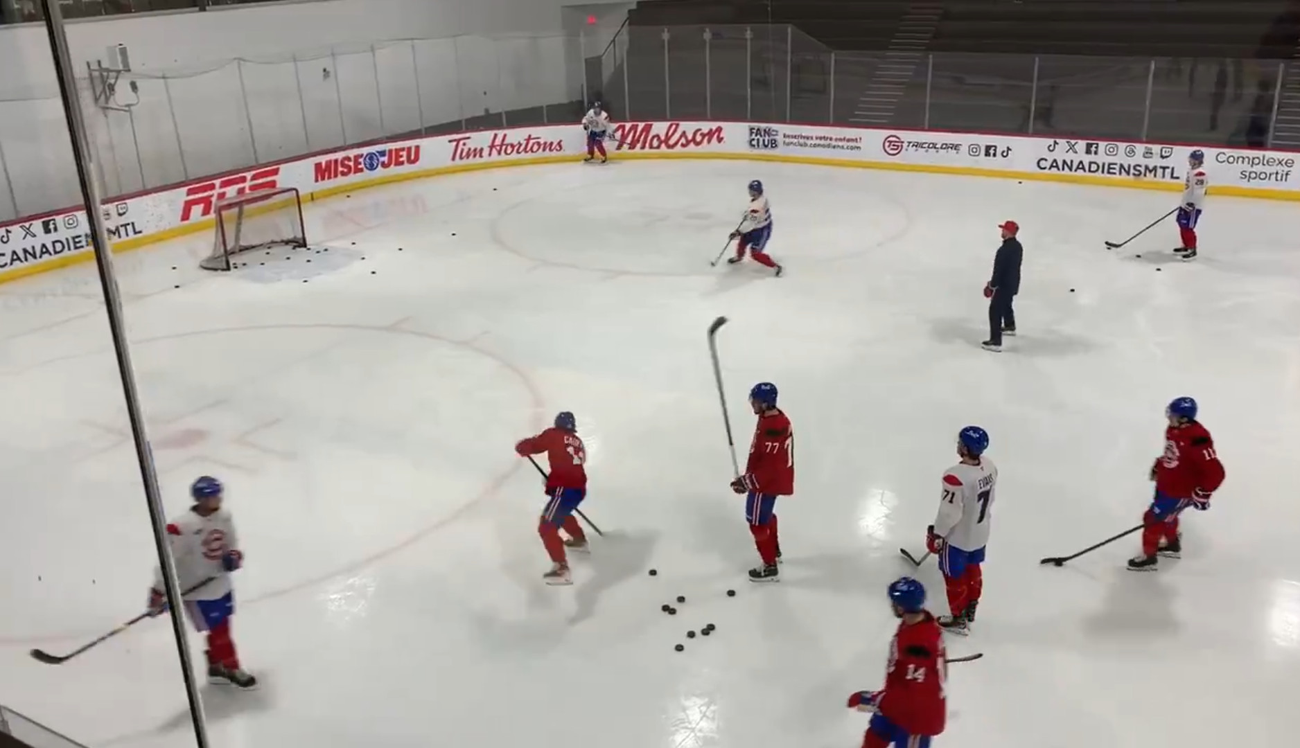 Cole Caufield is in Brossard this afternoon (and not in Boston)