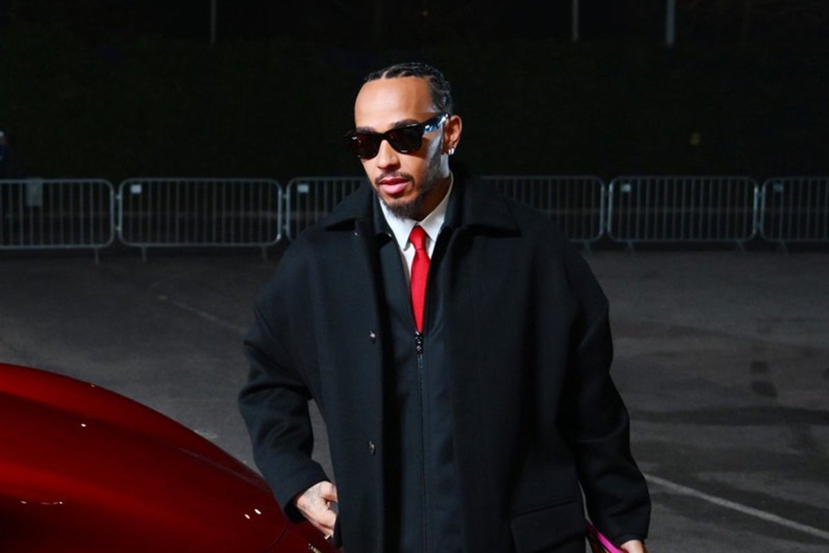 Lewis Hamilton makes first public appearance in Ferrari colours at F1 ...