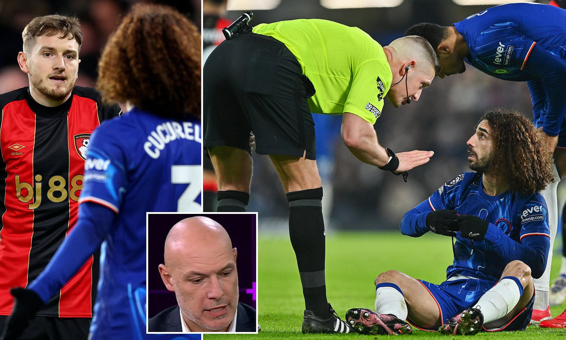 Howard Webb reveals why David Brooks WASN'T sent off for clash with ...