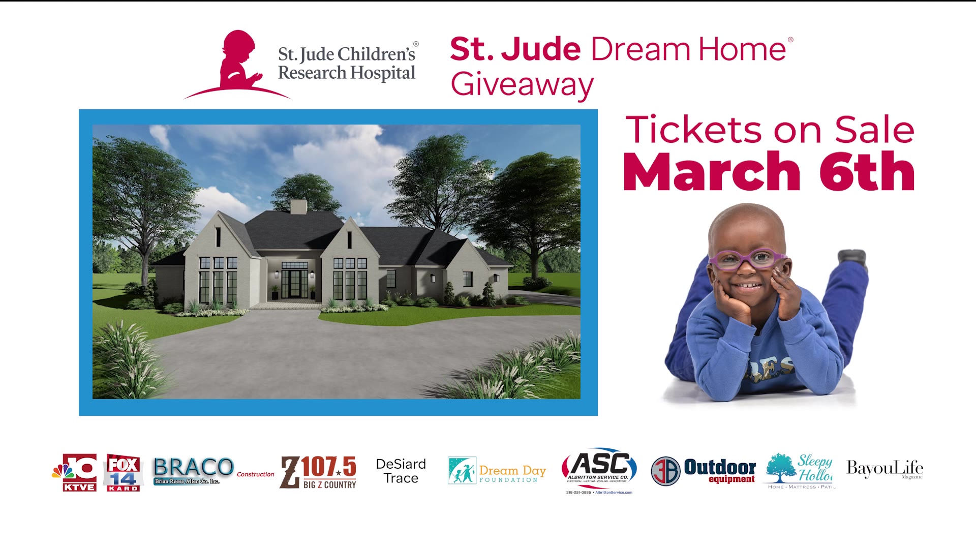 2025 St. Jude Dream Home Giveaway tickets to go on sale on March 6th