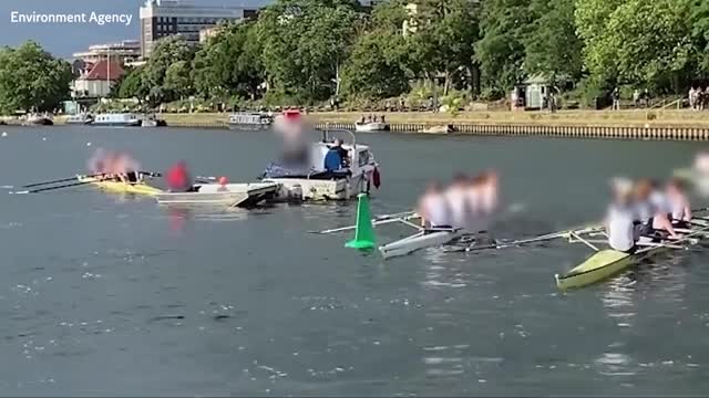 Swearing boater ploughs through Thames regatta in furious river rage fit