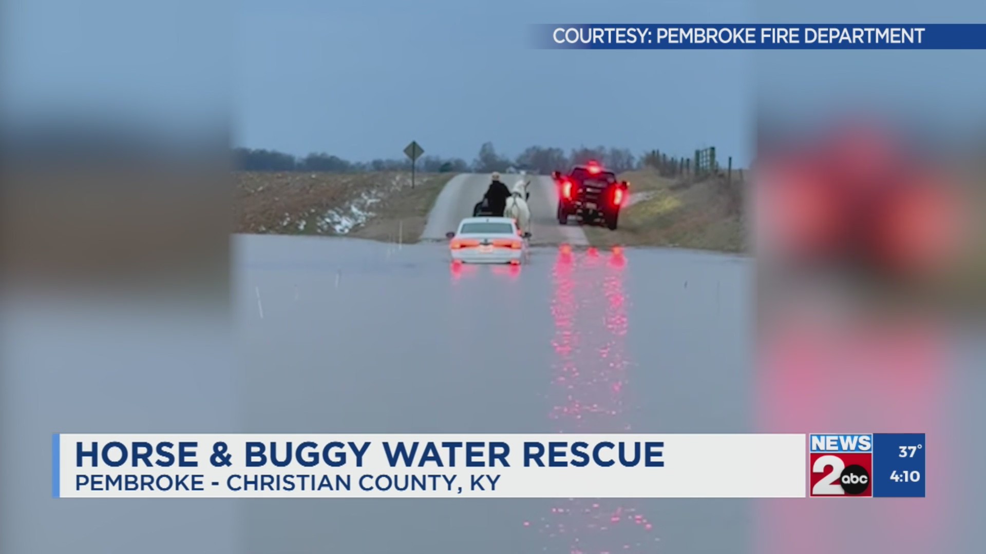 Amish horse and buggy assists in KY water rescue