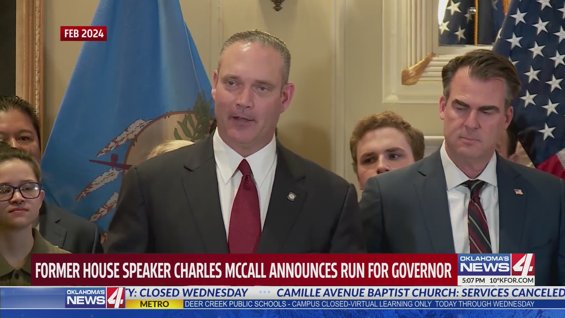 Former House Speaker Charles McCall announces run for governor