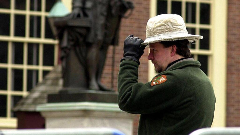 National Park rangers at Independence Mall in Philadelphia among ...