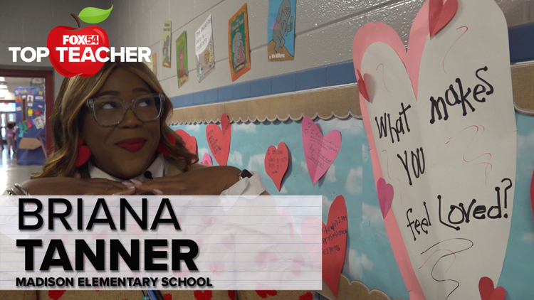 Briana Tanner is a FOX54 Top Teacher from Madison Elementary School!