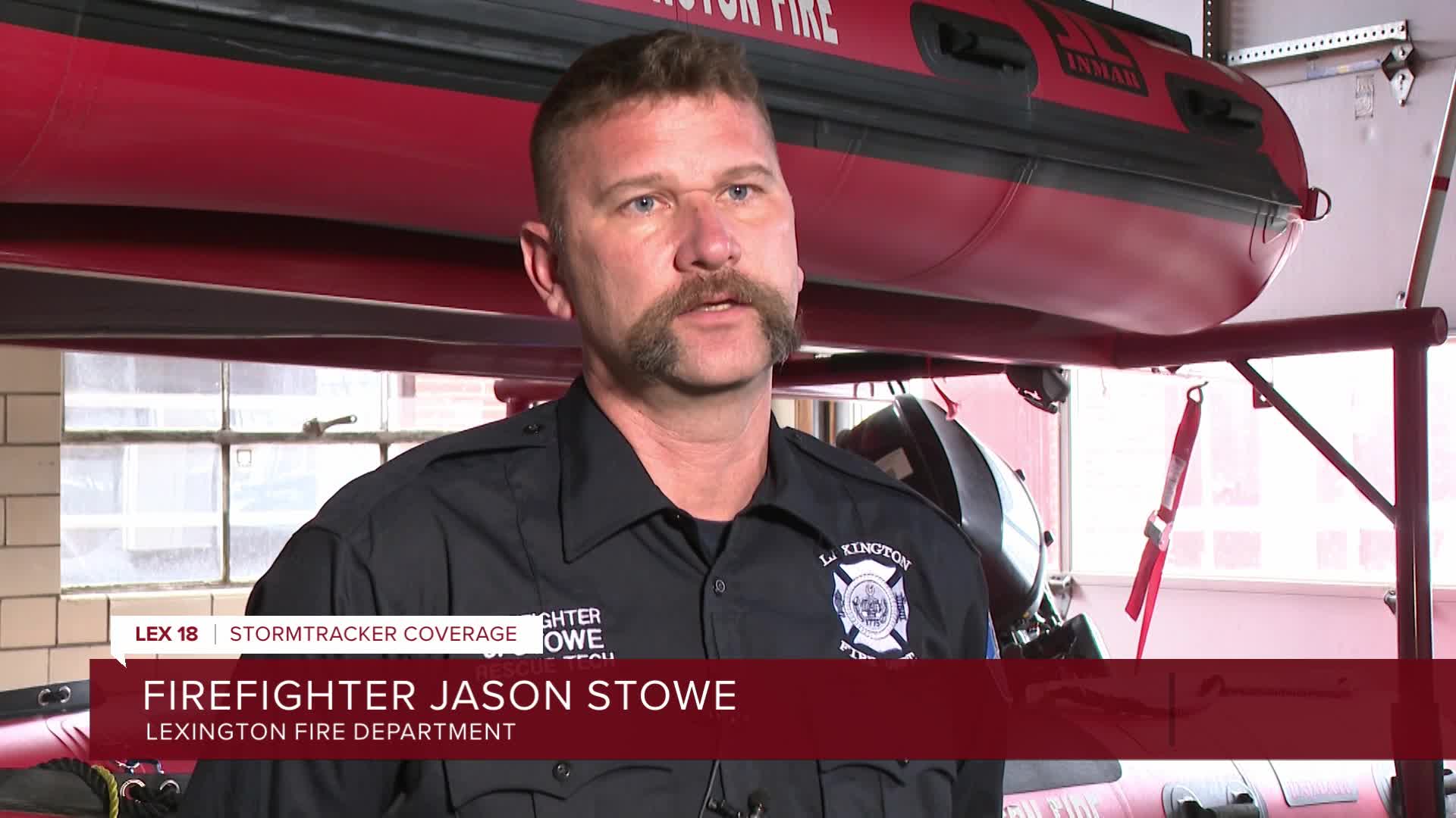 Lexington Firefighters Help Flood Victims