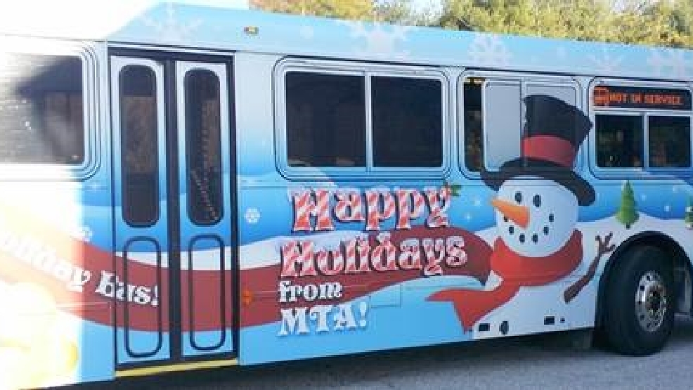 MTA kicks off holiday season with festive buses, decorated trains ...