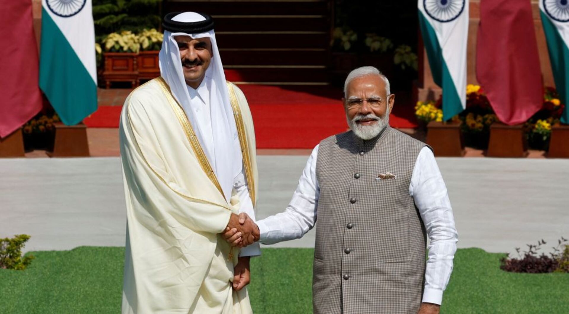 Qatar and India announce strategic partnership as Emir meets PM Modi