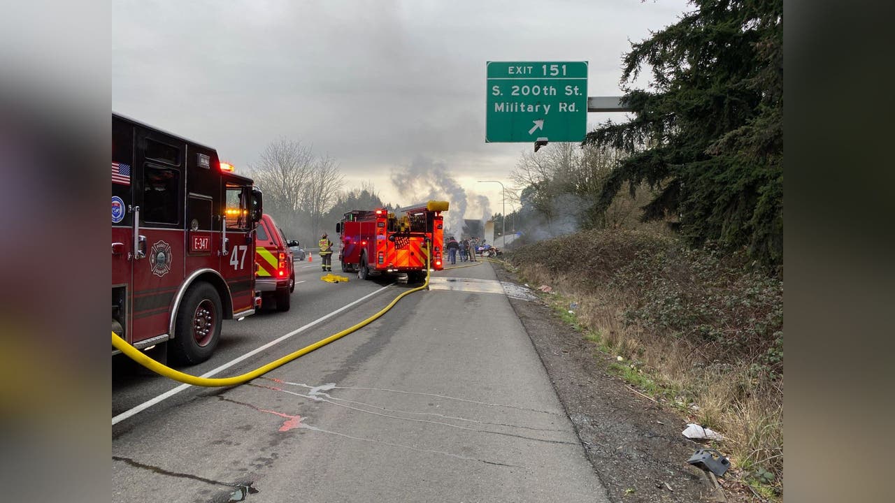 1 in custody after I-5 shooting in South Seattle