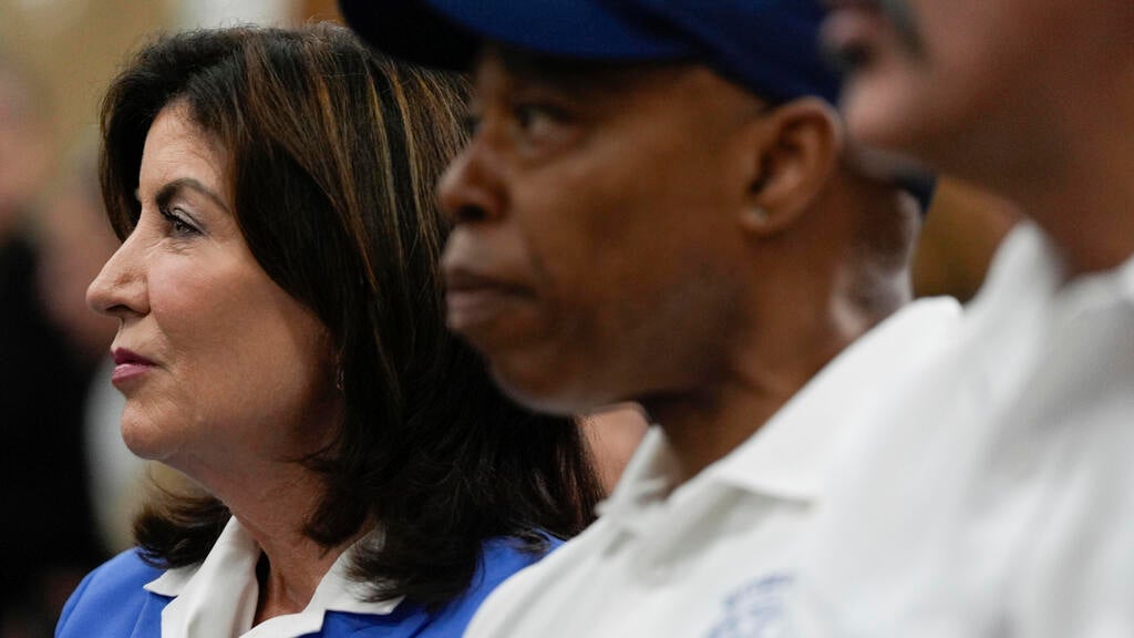 With NYC Mayor Eric Adams under fire, Gov. Kathy Hochul convenes top ...