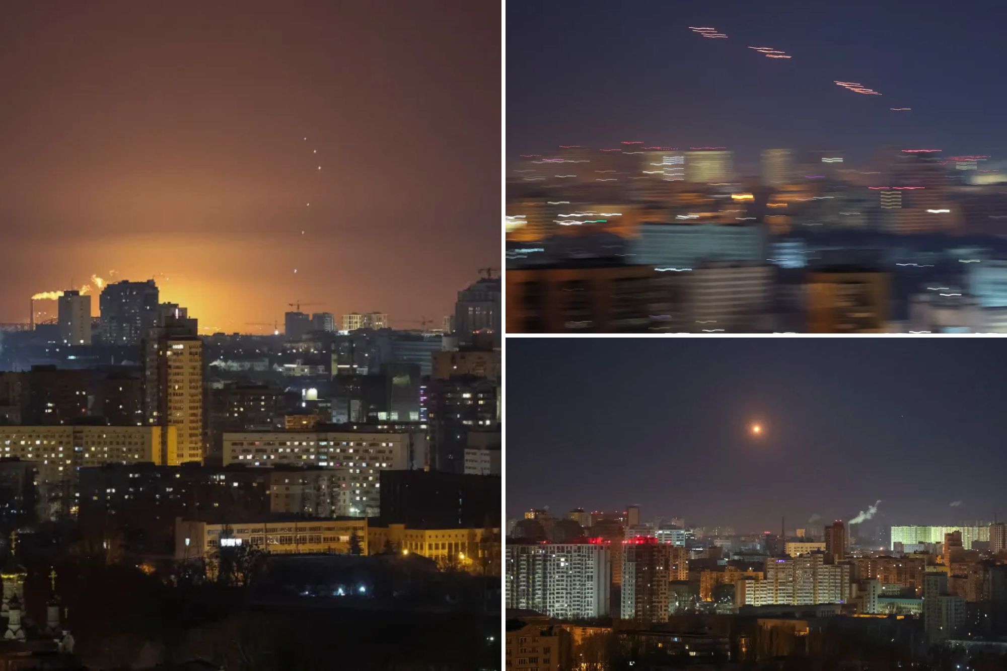 Russian drones intercepted over central Kyiv after US talks in Saudi Arabia