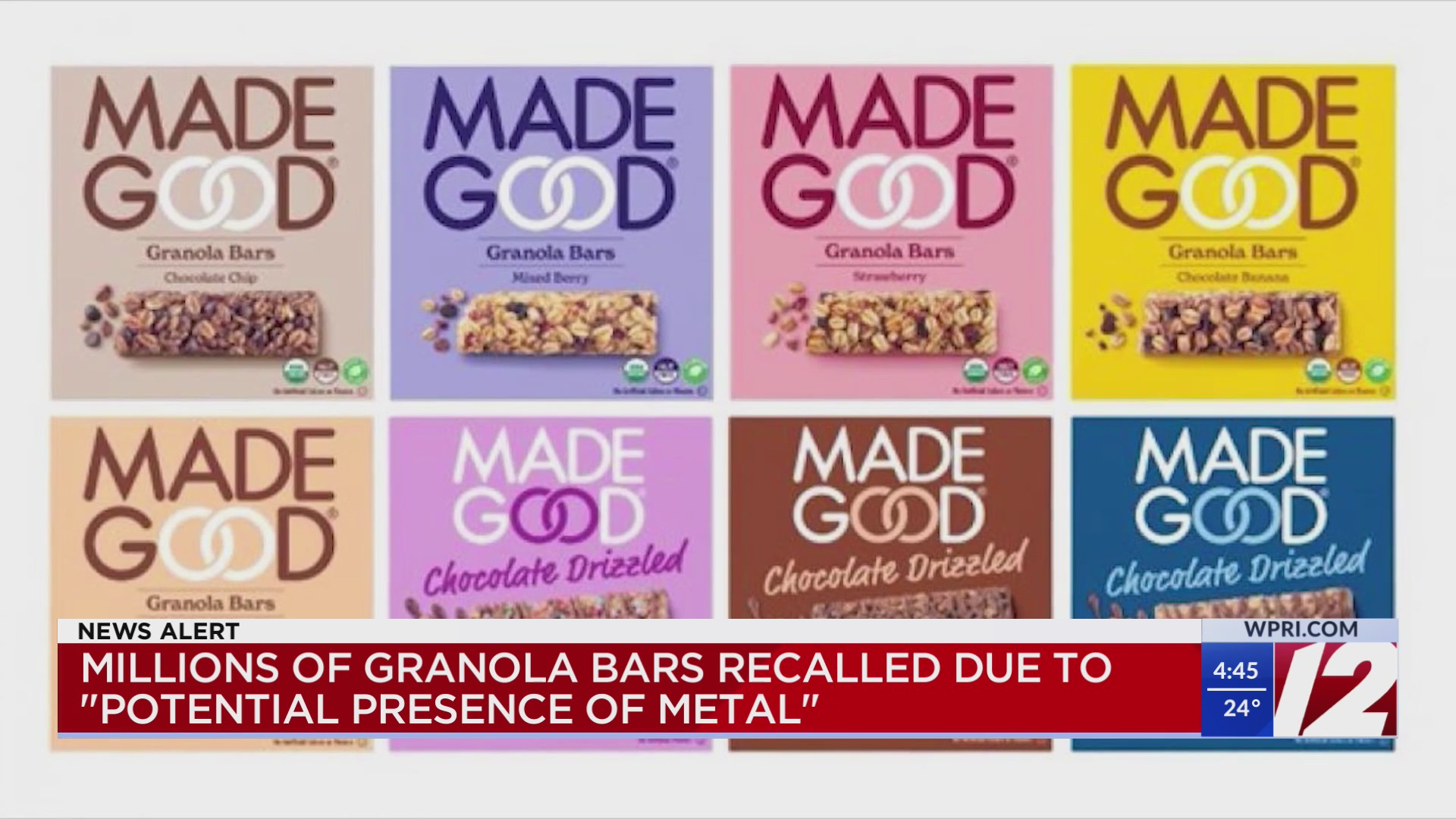 FDA updates granola bar recall