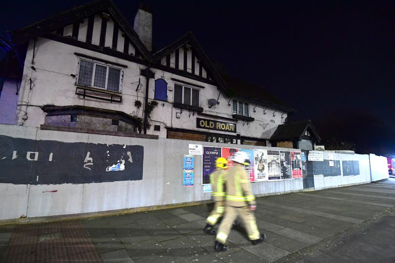 Derelict pub goes up in flames