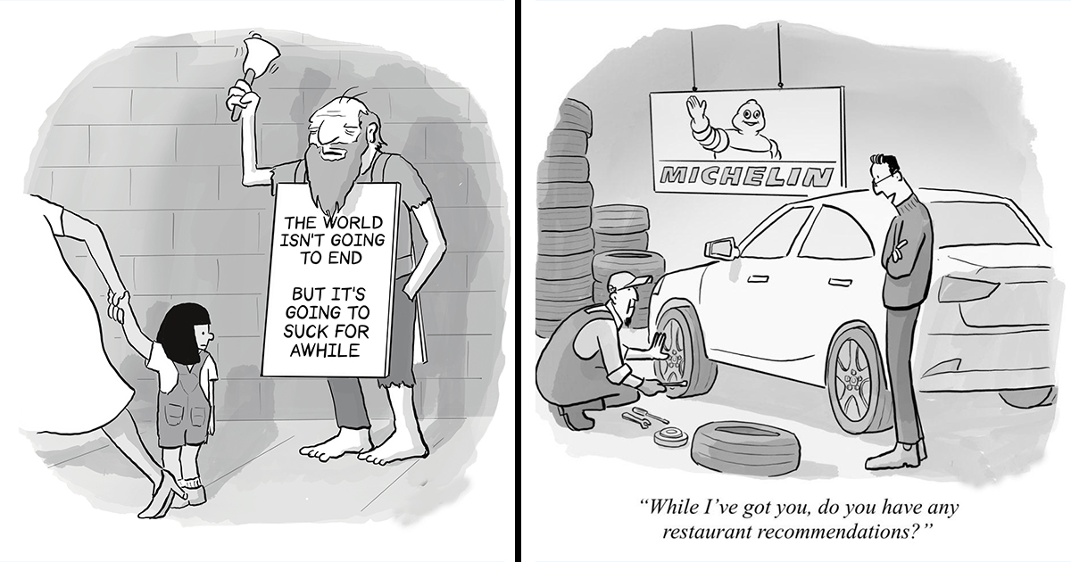 40 Funniest One-Panel Comics From New Yorker Cartoonist Tommy Siegel