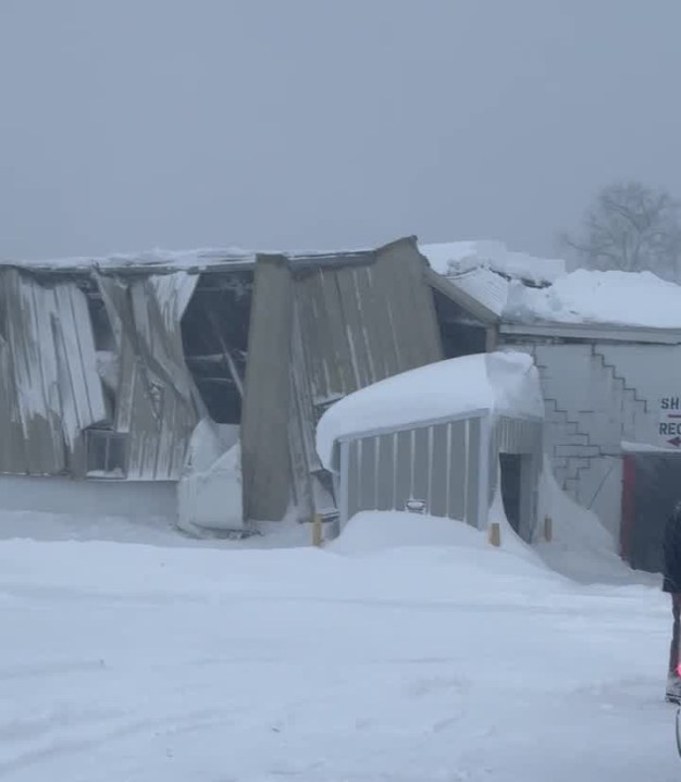 Snow causes building collapse in Oswego County