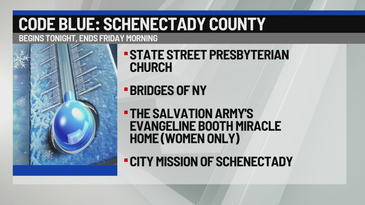 Schenectady County declares Code Blue