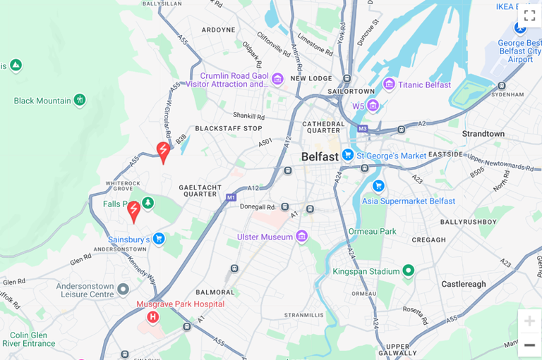Hundreds of people without power in West Belfast