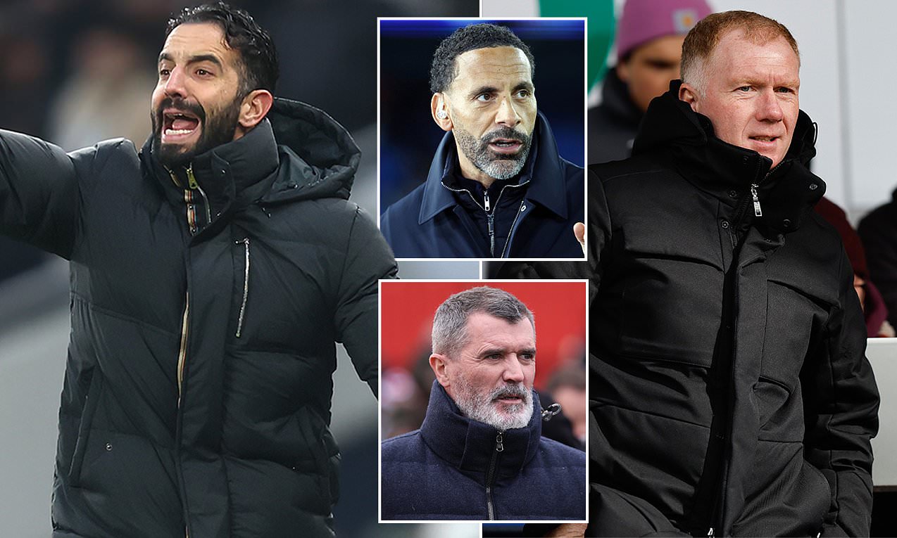 How Man United legends Roy Keane, Gary Neville, Rio Ferdinand and Paul Scholes turned on Ruben ...