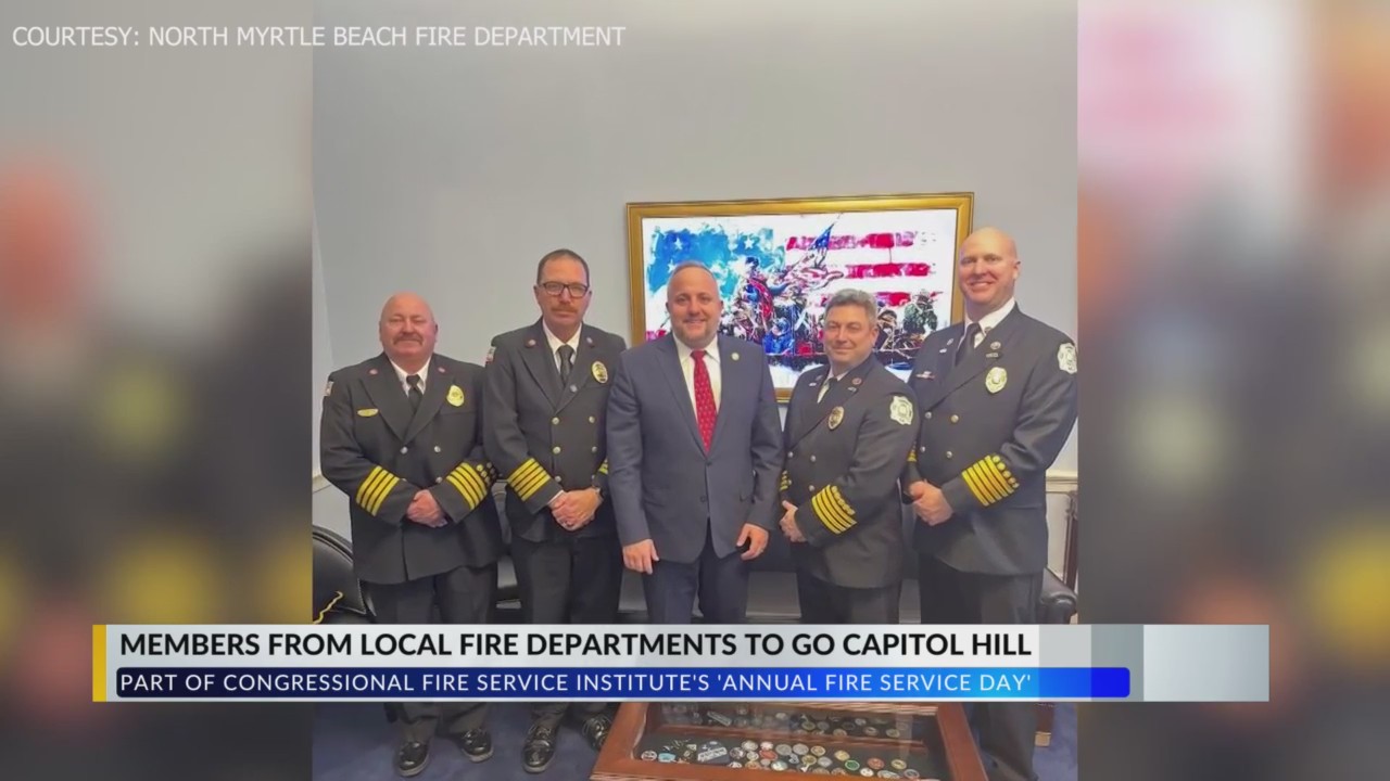 North Myrtle Beach, Conway fire departments visit Capitol Hill