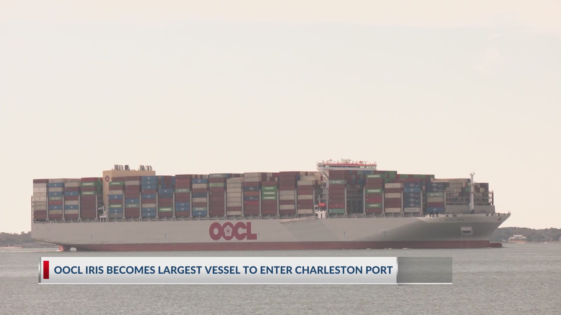 Largest vessel to enter Charleston port
