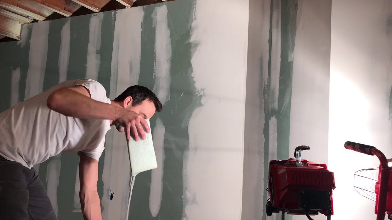Dustless drywall sanding using a sponge sander - OLD VIDEO I never posted