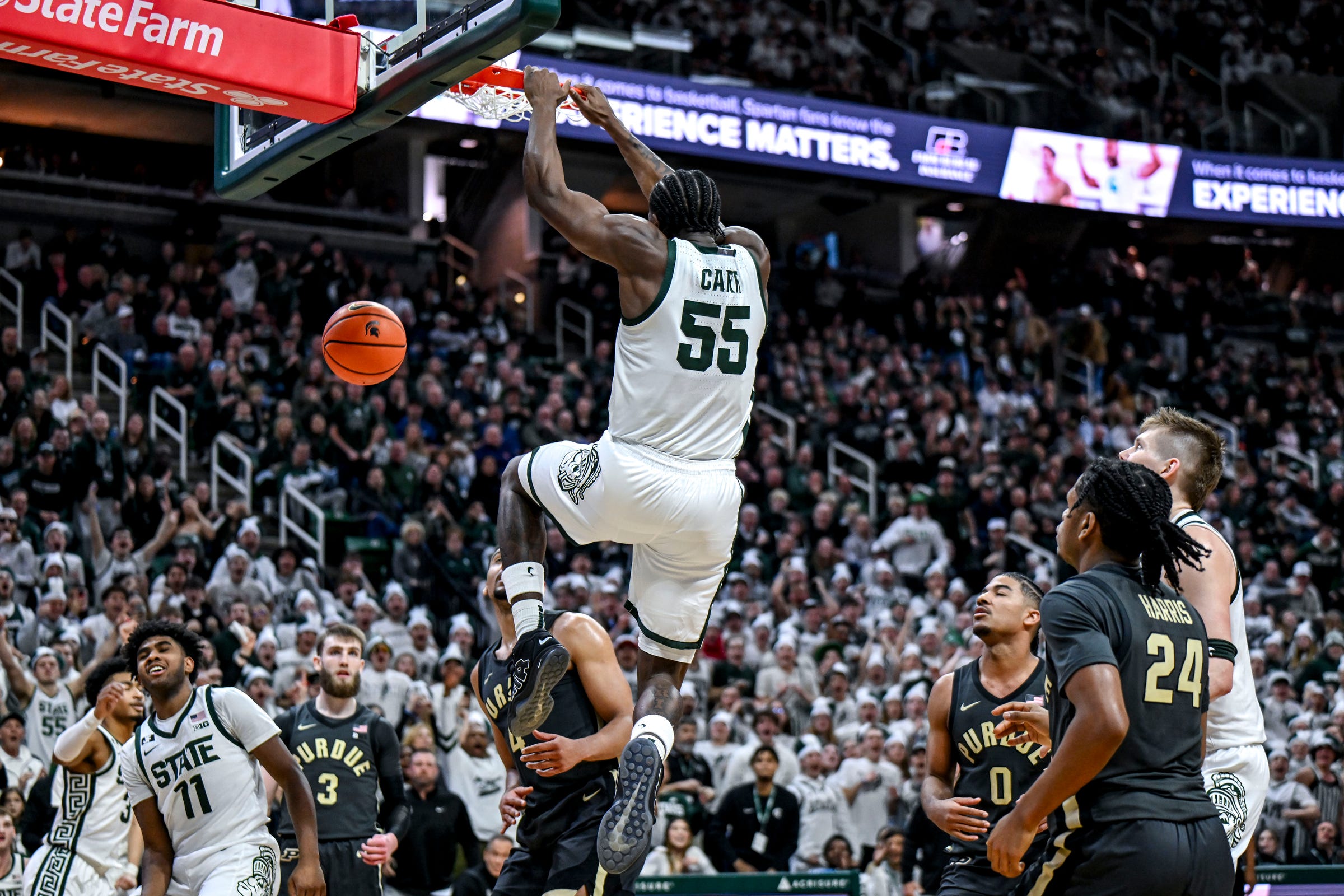 Michigan State basketball slams Purdue as Coen Carr delivers more high ...