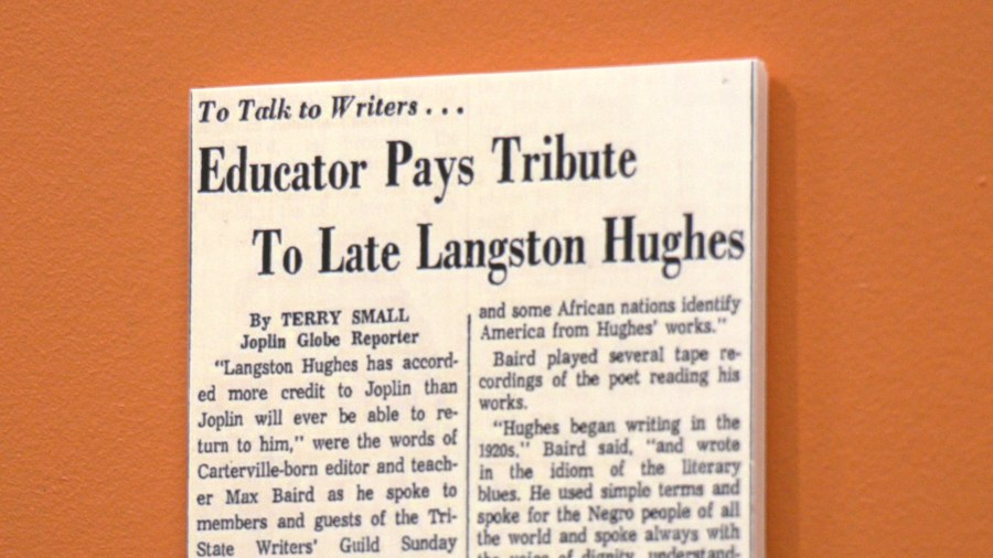 Joplin museum honors Langston Hughes with new exhibit