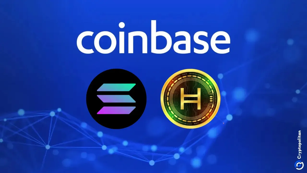 Coinbase exchange launches CFTC-regulated futures for Solana and Hedera