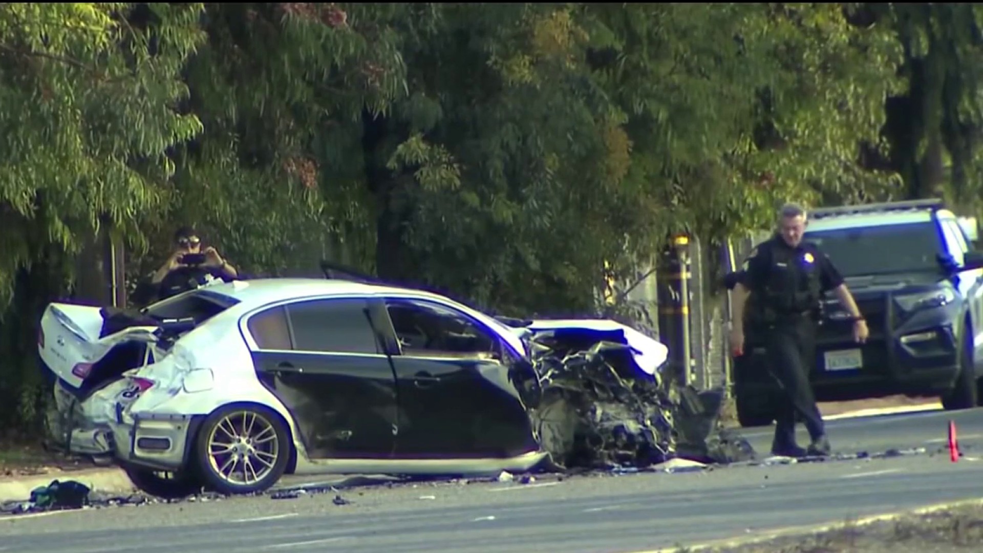 Driver hospitalized after crash on Almaden Expressway in San Jose