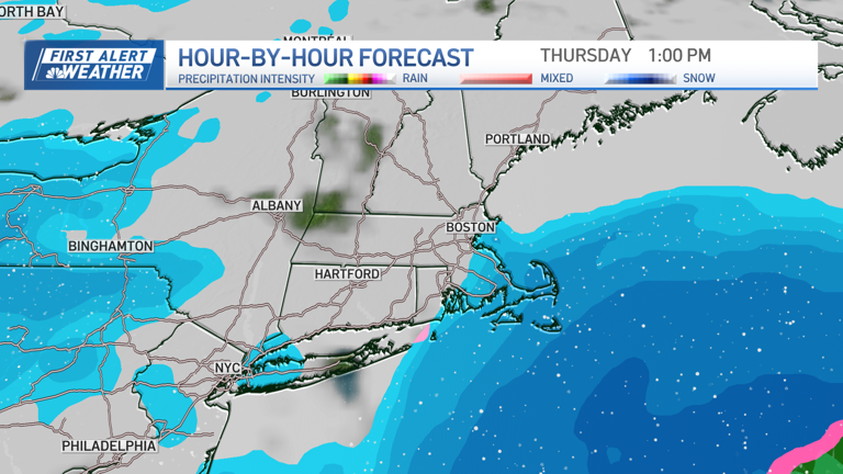 Latest track of Thursday's snowstorm, threatening impacts to parts of ...