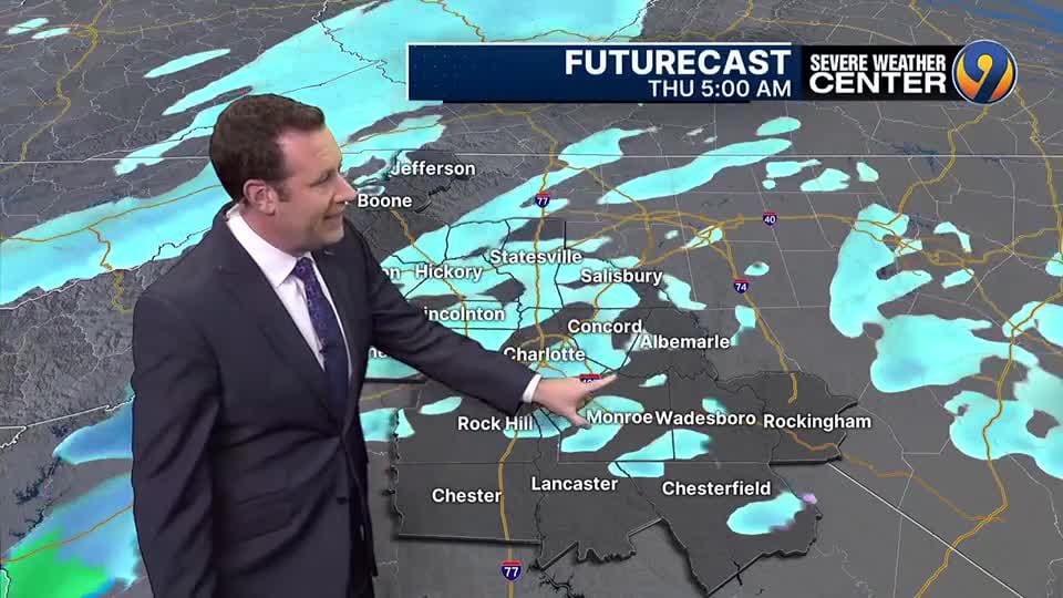 Wednesday morning's forecast with Meteorologist Keith Monday